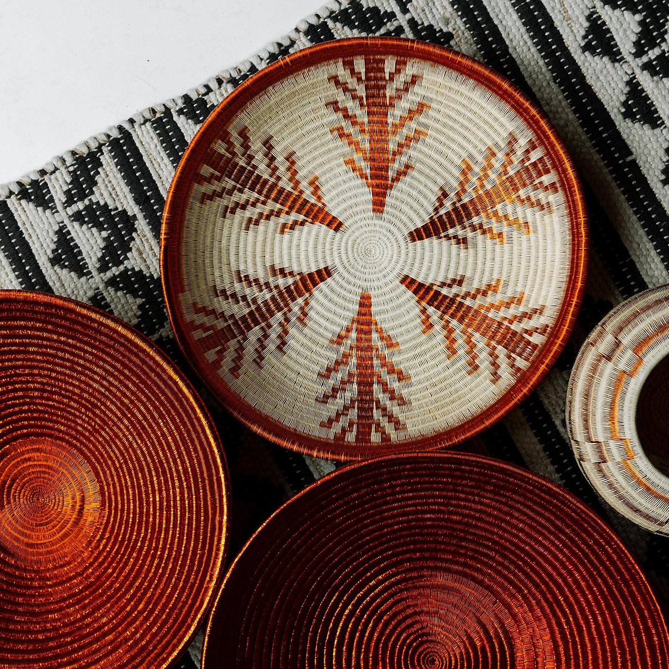 Woven Wall Plates by Indigenous Artists | RFB Woven Art